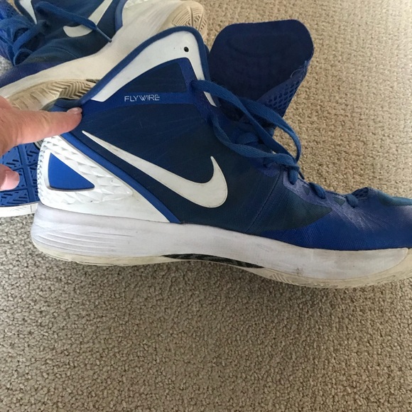 Nike | Shoes | Royal Blue Nike Mens Flywire Hyperdunks | Poshmark